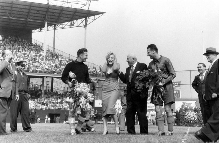 Iconic Moments on the Pitch: Marilyn Monroe's Soccer Match Opening at ...
