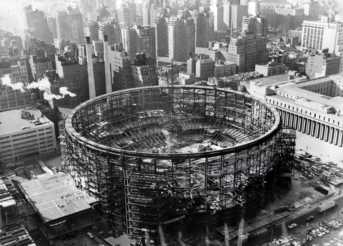 Historical Photos Of Madison Square Garden Under Construction From The Historical Photos Of Madison Square Garden Under Construction From The